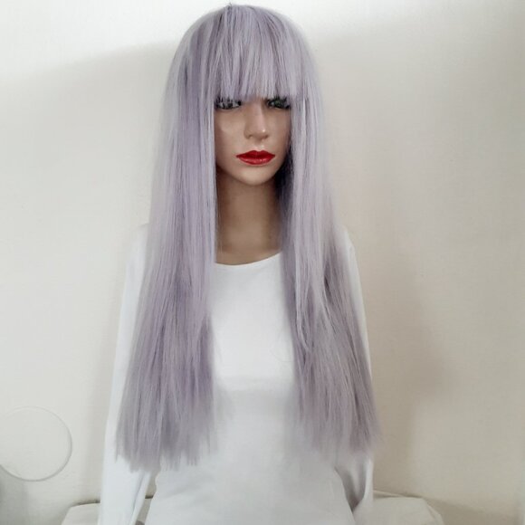 Hair | Lavender Purple Wig With Bangs | Poshmark